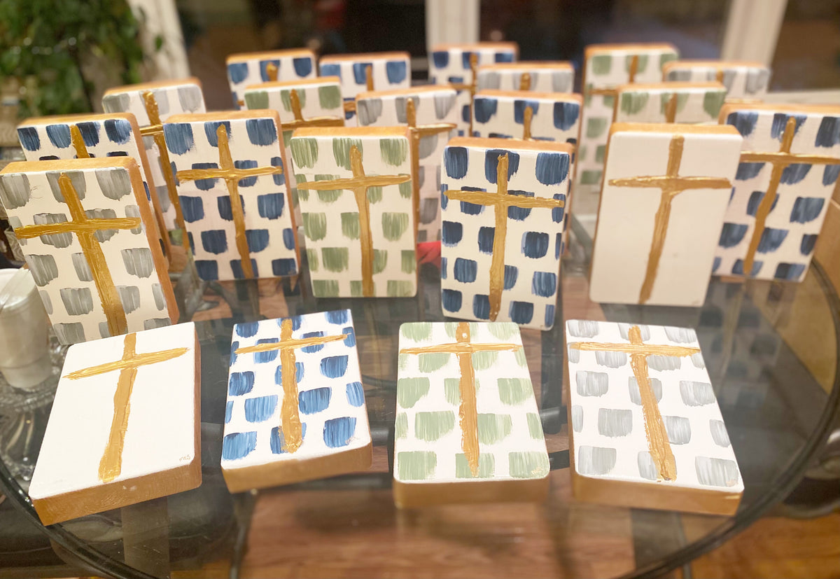 Wooden Block Art-Cross (Small) – MESsArtwork
